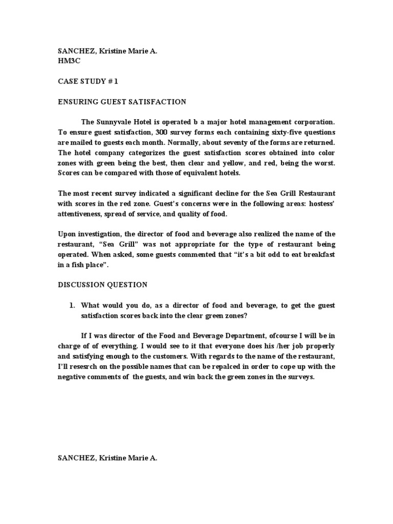 Food Service Case Studies: Challenges & Solutions | PDF | Lunch ...