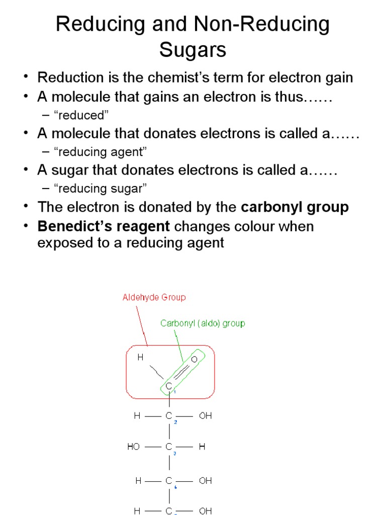 Reducing and Non-Reducing Sugars: Benedict's Test | PDF