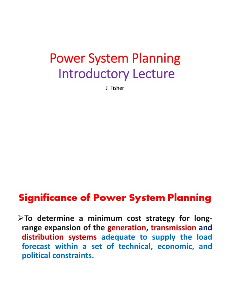 Lecture 1 - Introduction - Chapter 1 | PDF | Electric Power ...