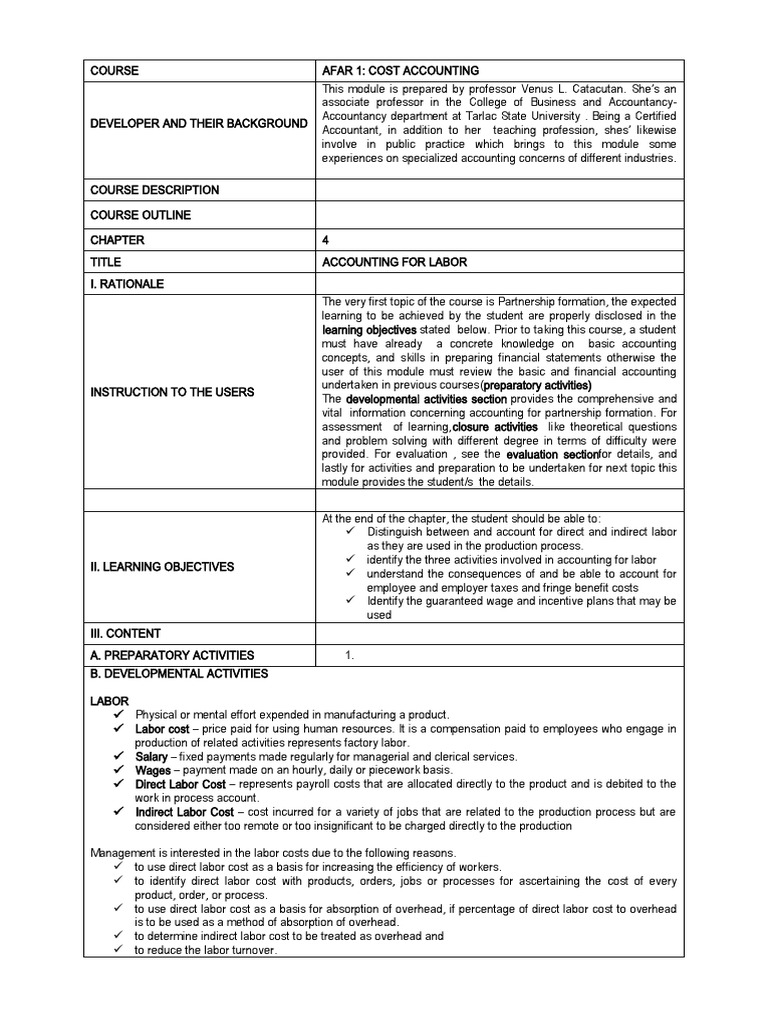 Accounting for Labor Costs: A Comprehensive Guide to Tracking and ...