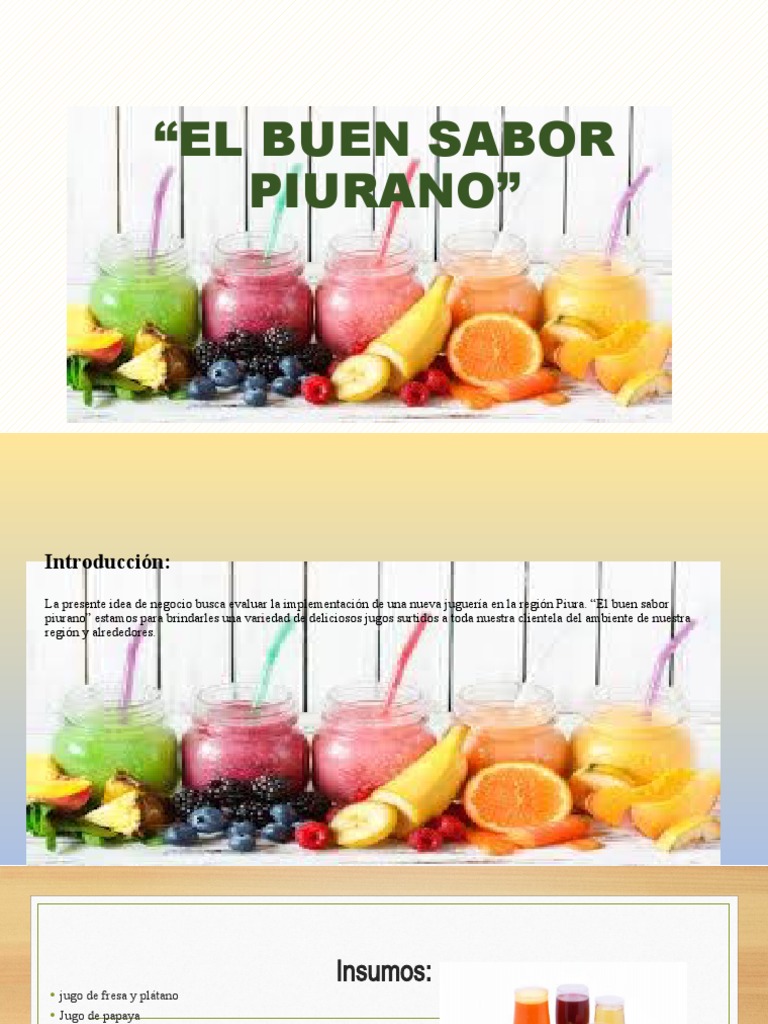 El Buen Sabor Piurano | PDF | Producto Interno Bruto | Empresas