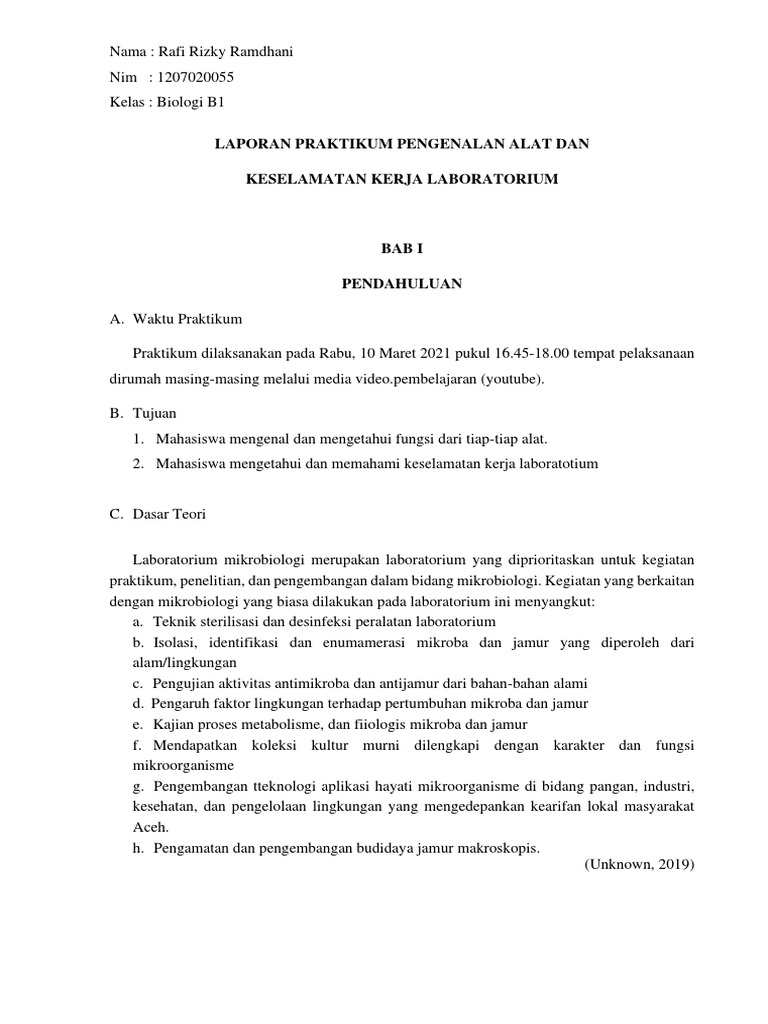 Rafi Rizky Ramdhani (1207020055) - Laporan Praktikum Pengenalan Alat ...