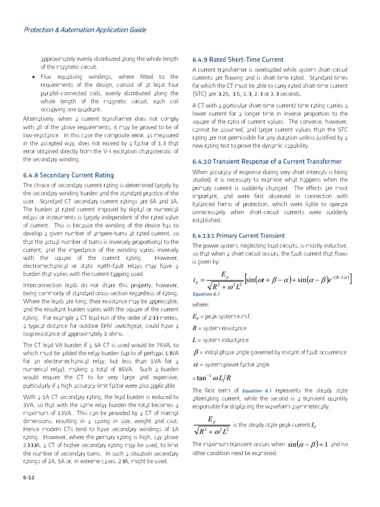 Protection Automation Application Guide v1 - Compressed (101 200) | PDF ...