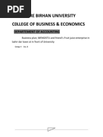Business Plan Shewaye Baletena | PDF | Income Statement | Pricing