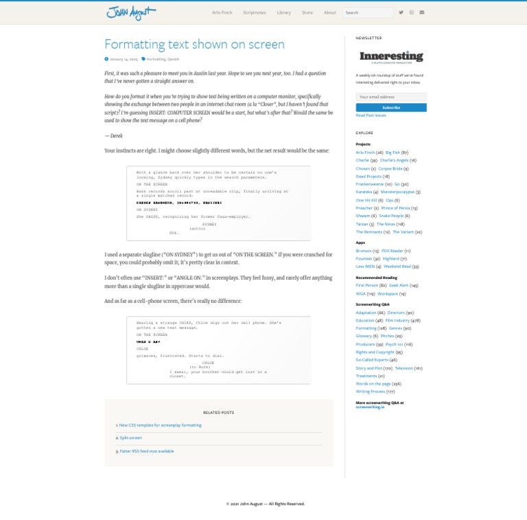 Formatting Text Shown On Screen | PDF | Communication | Computing And ...
