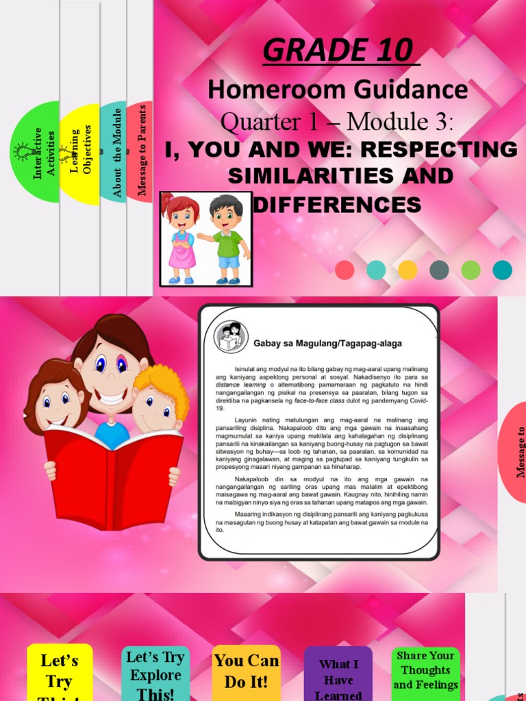 Grade 10 Homeroom Guidance Module 3 | PDF | Family | Learning