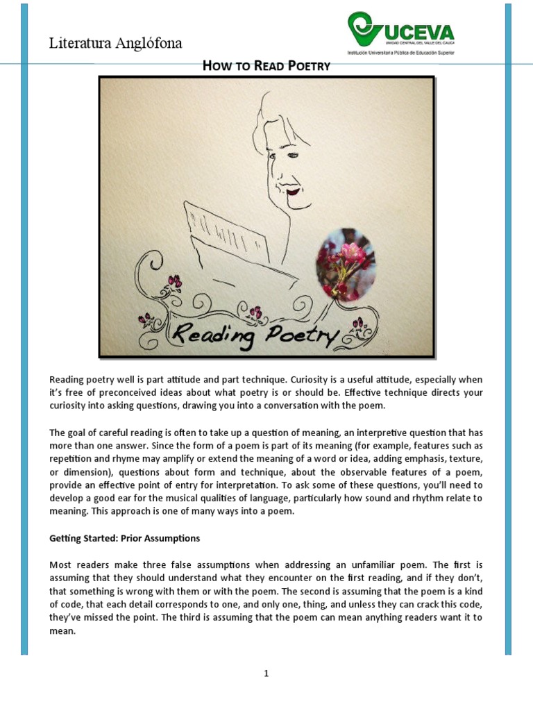 How To Read Poetry | PDF | Poetry | Cognition
