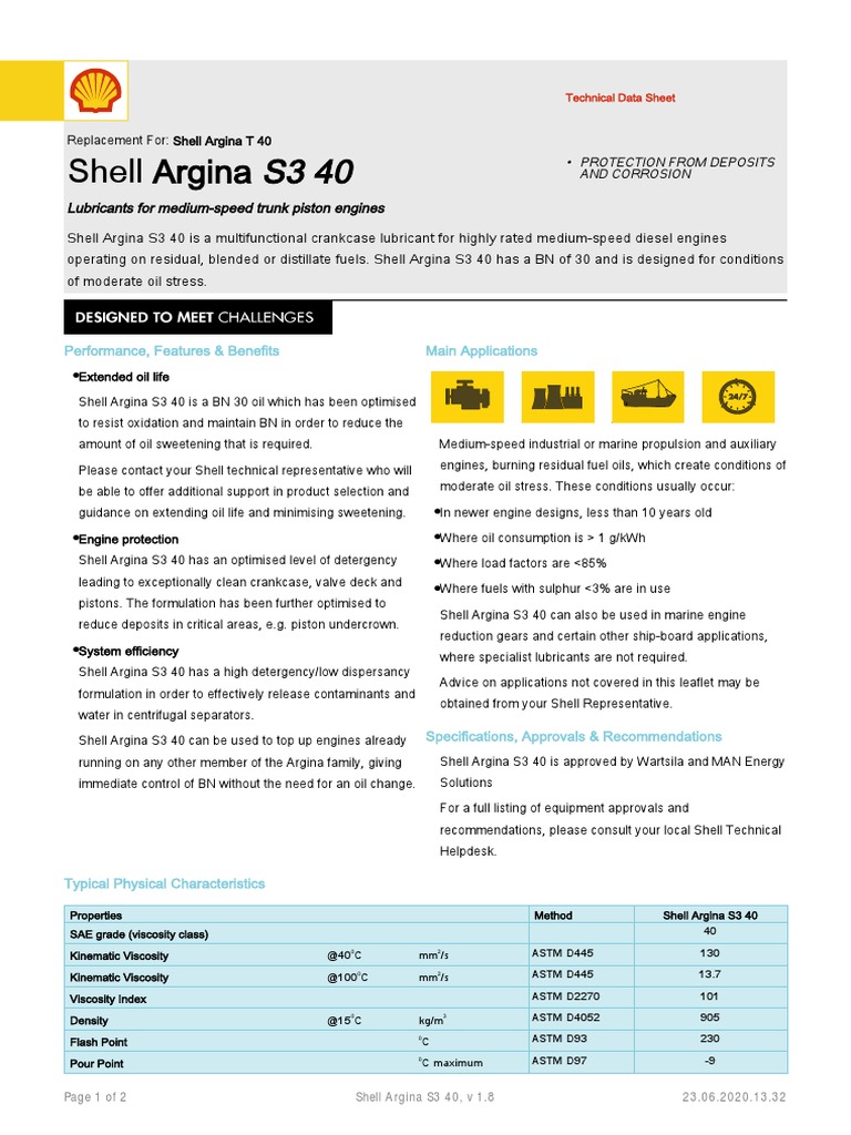 Argina s3 40 Tds | PDF | Lubricant | Piston