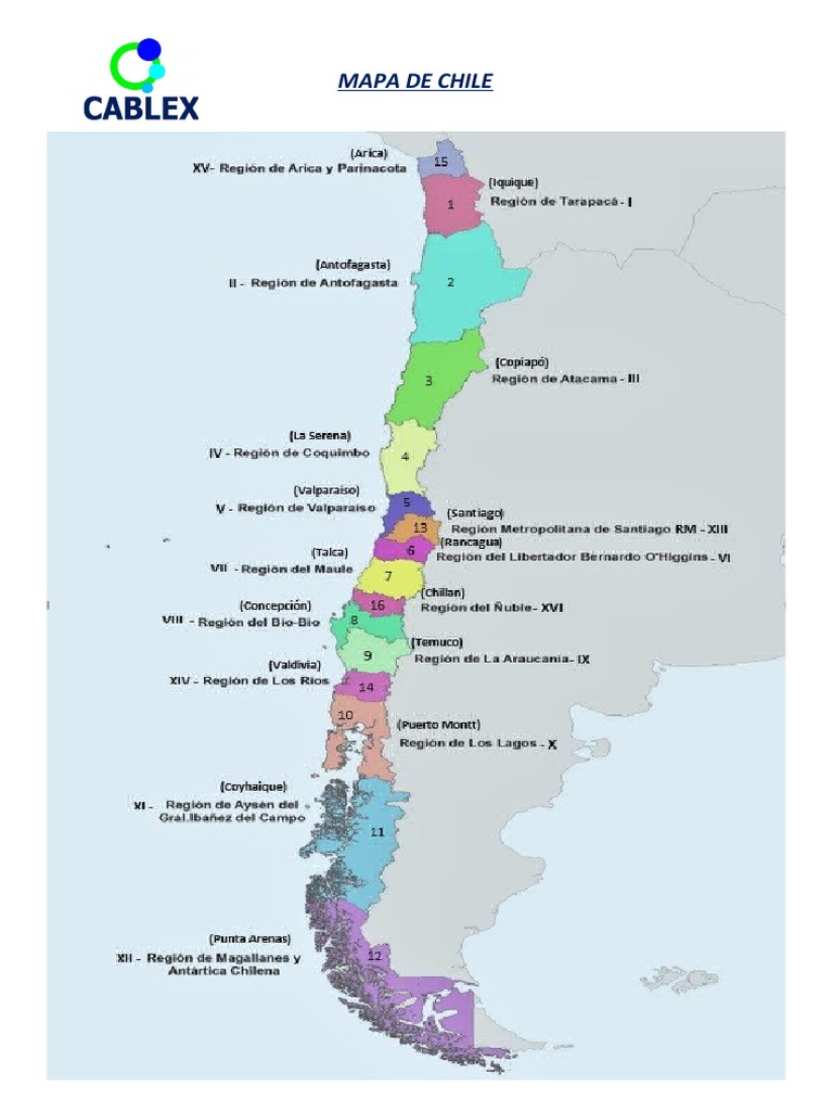 Mapa de Chile A3 | PDF