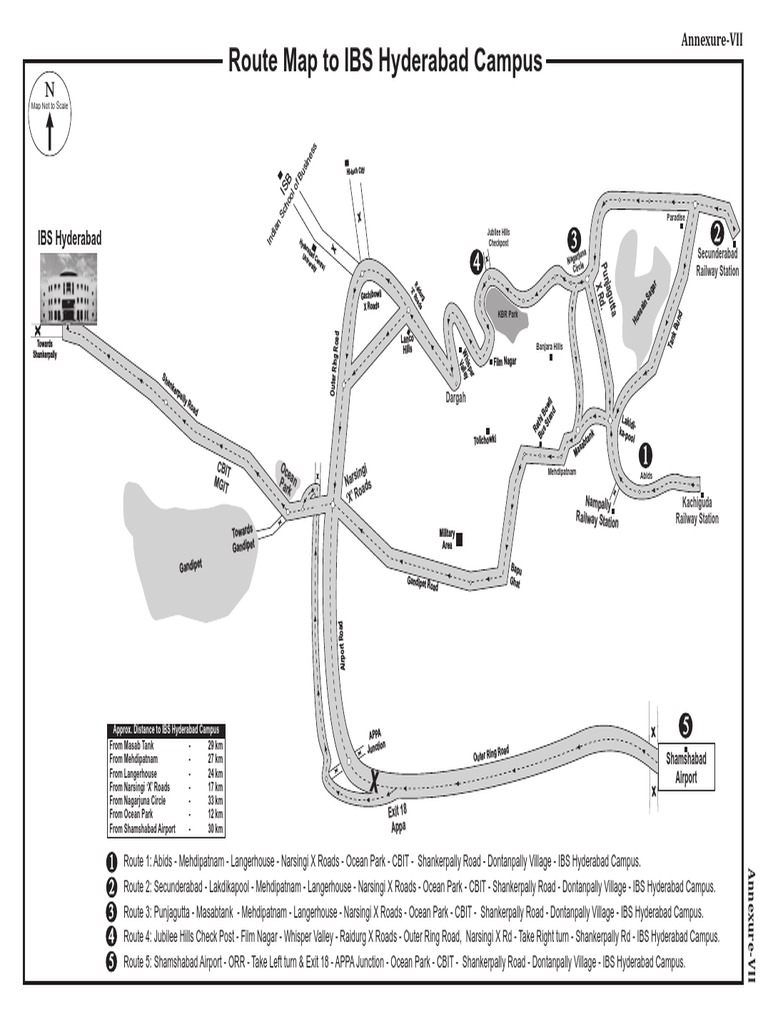 Route Map - IBS Hyd Campus | PDF