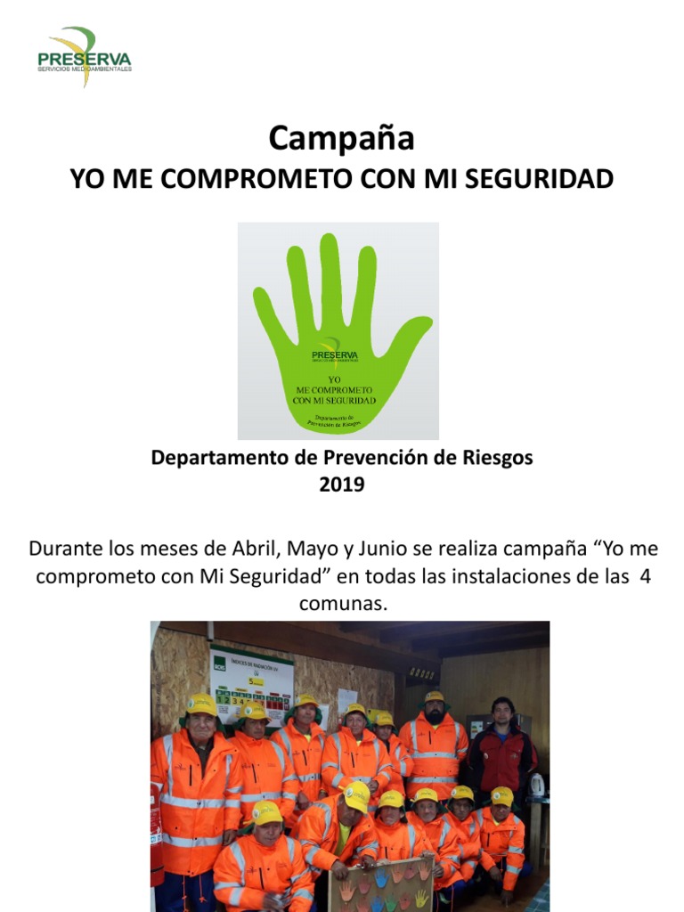 Campaña YO ME COMPROMETO CON MI SEGURIDAD | PDF