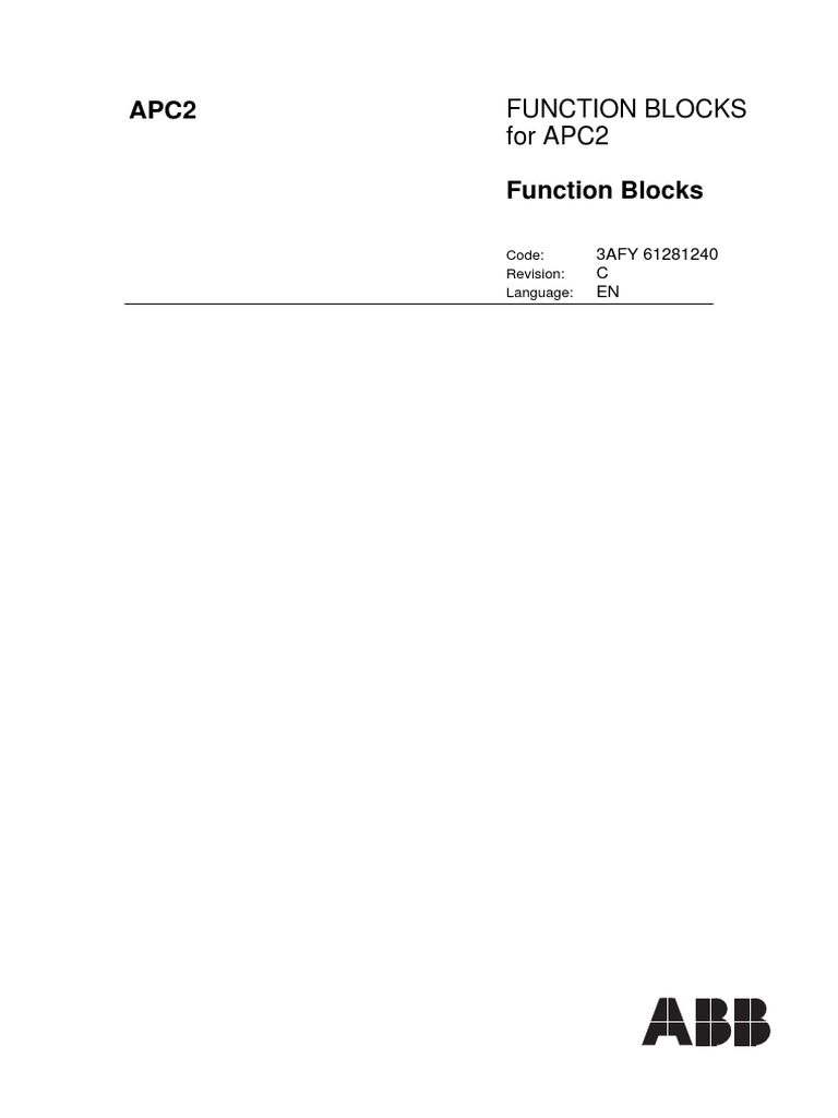 APC2 Function Blocks Overview | PDF | Data Type | Parameter (Computer ...