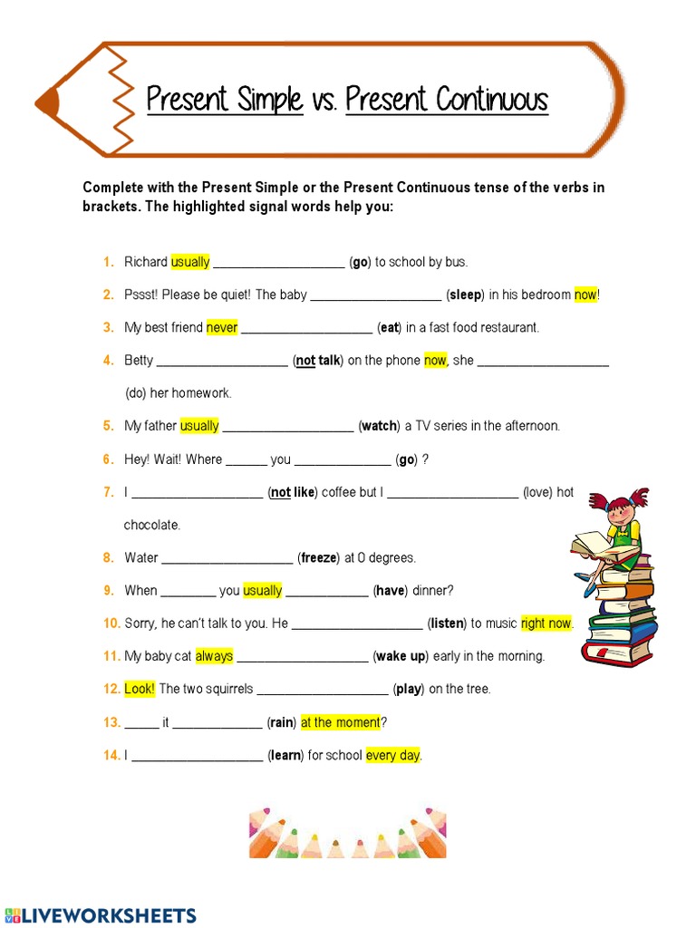 Present Simple Vs Present Continuous | PDF