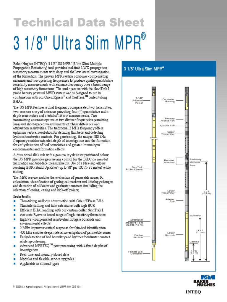 3 1/8" Ultra Slim MPR: Technical Data Sheet | PDF | Antenna (Radio ...