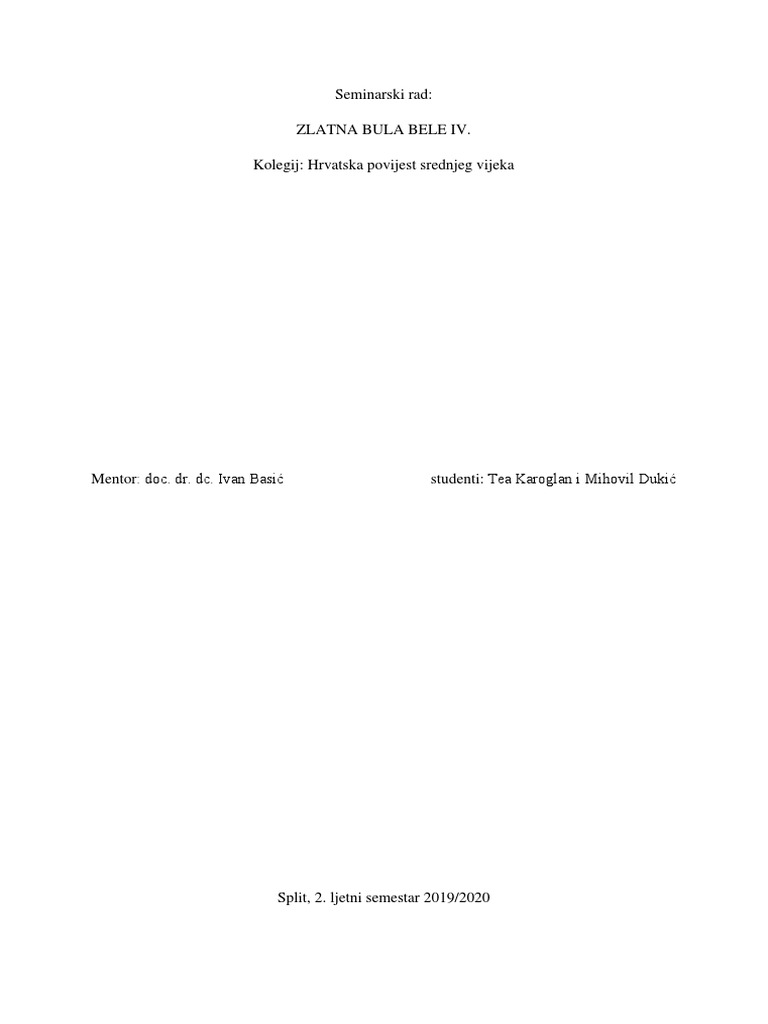 Zlatna Bula | PDF