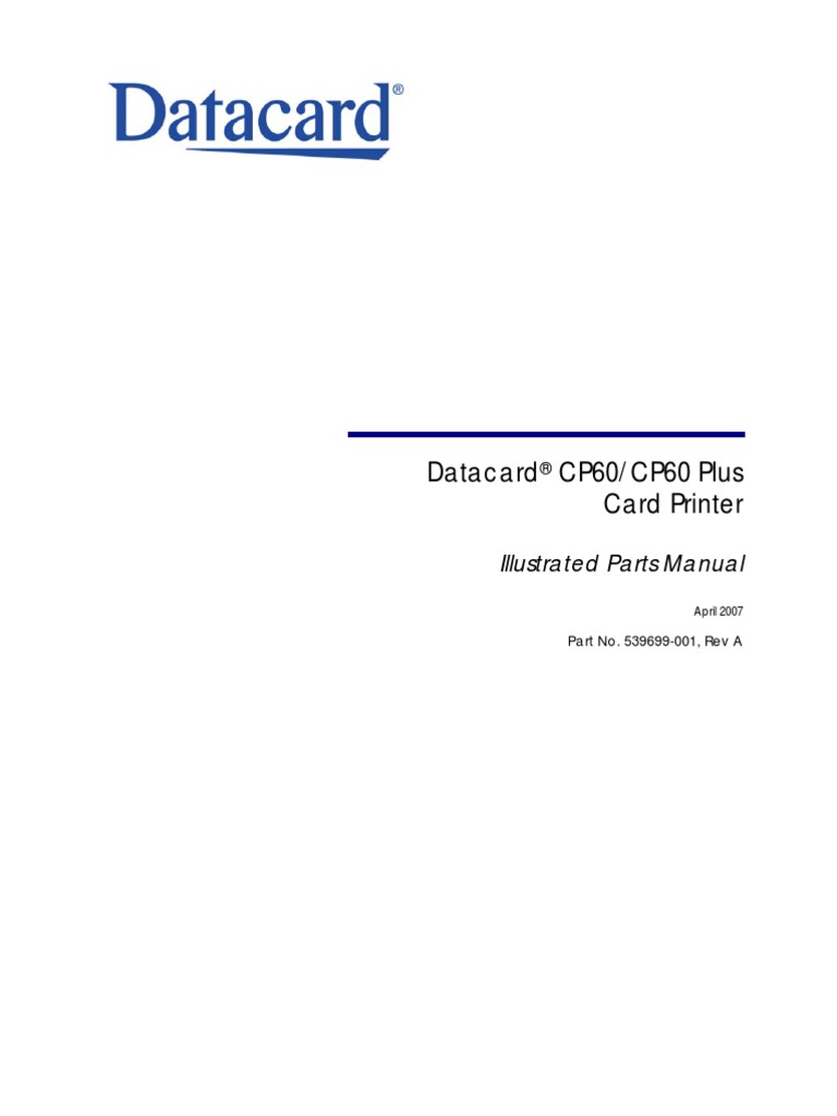 CP60 CP60 Plus Illustrated Parts Manual | PDF | Printer (Computing ...
