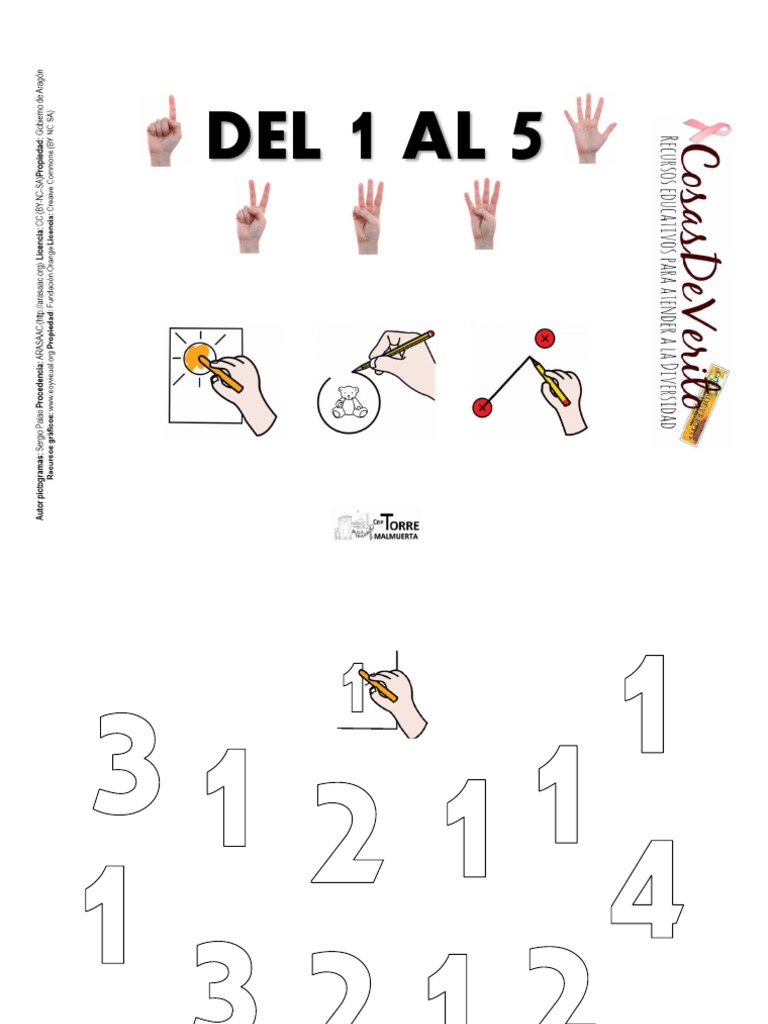 Numero 1-5 Asociar Numero-Cantidad | PDF