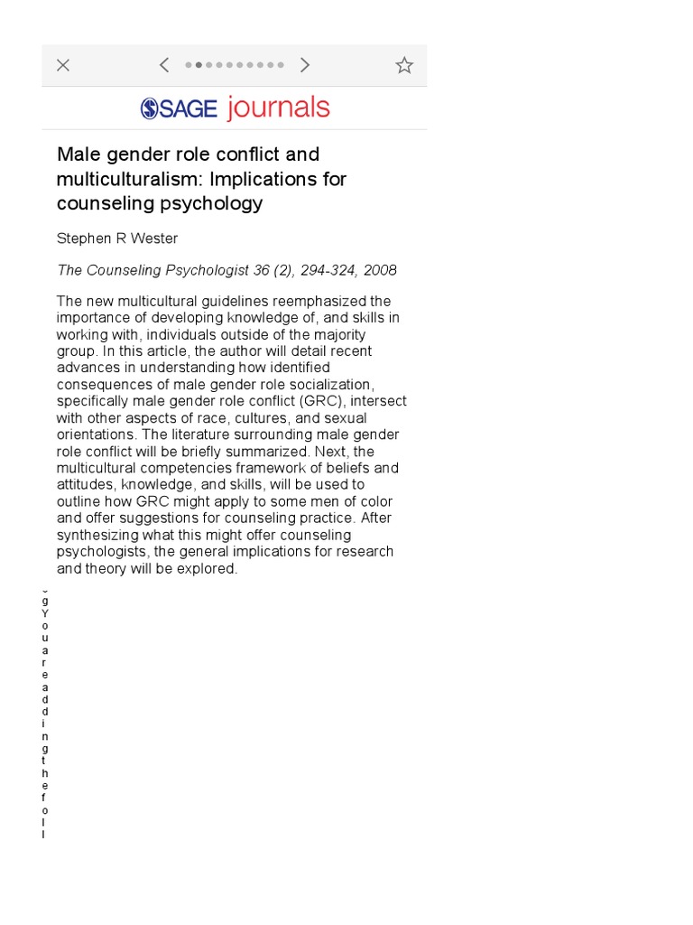 Journal of Counseling Psychology PDF - Google Scholar | PDF