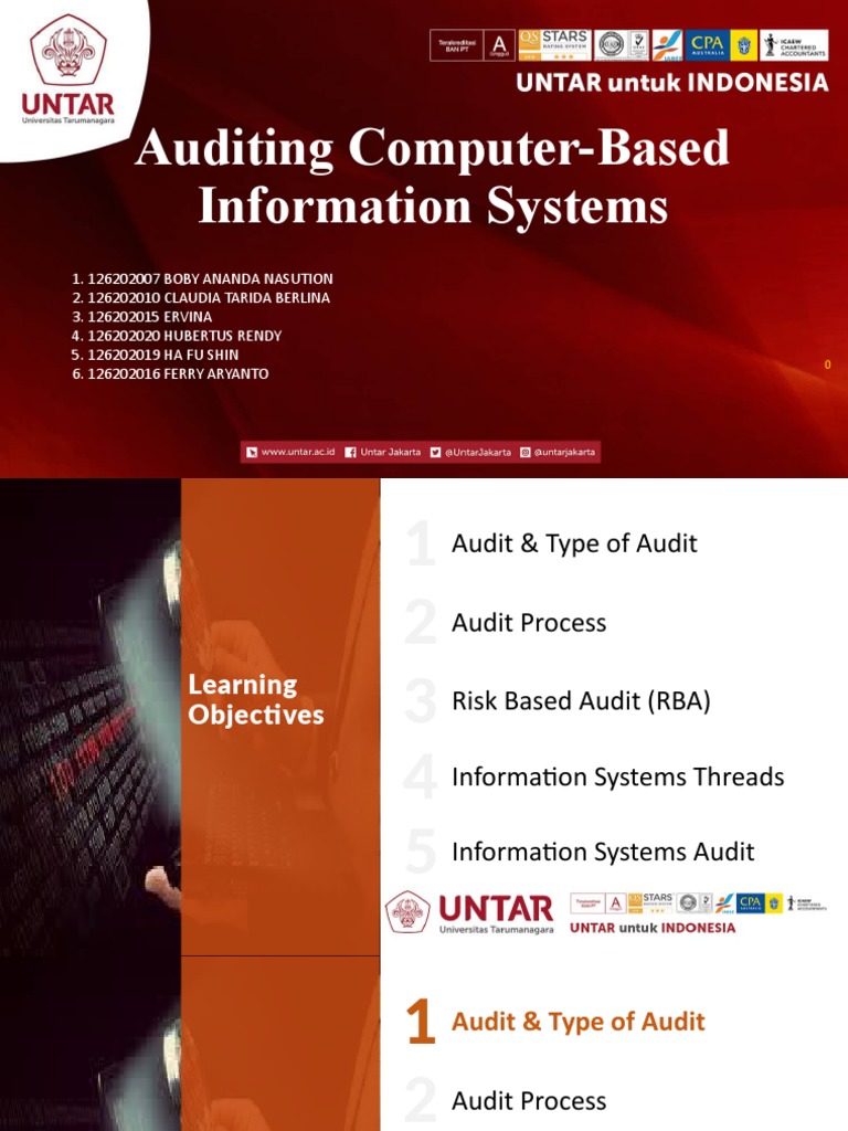 Auditing Computer-Based Information Systems | PDF
