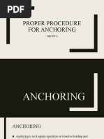 Anchoring and Anchoring Procedures - Final | PDF | Anchor | Ships