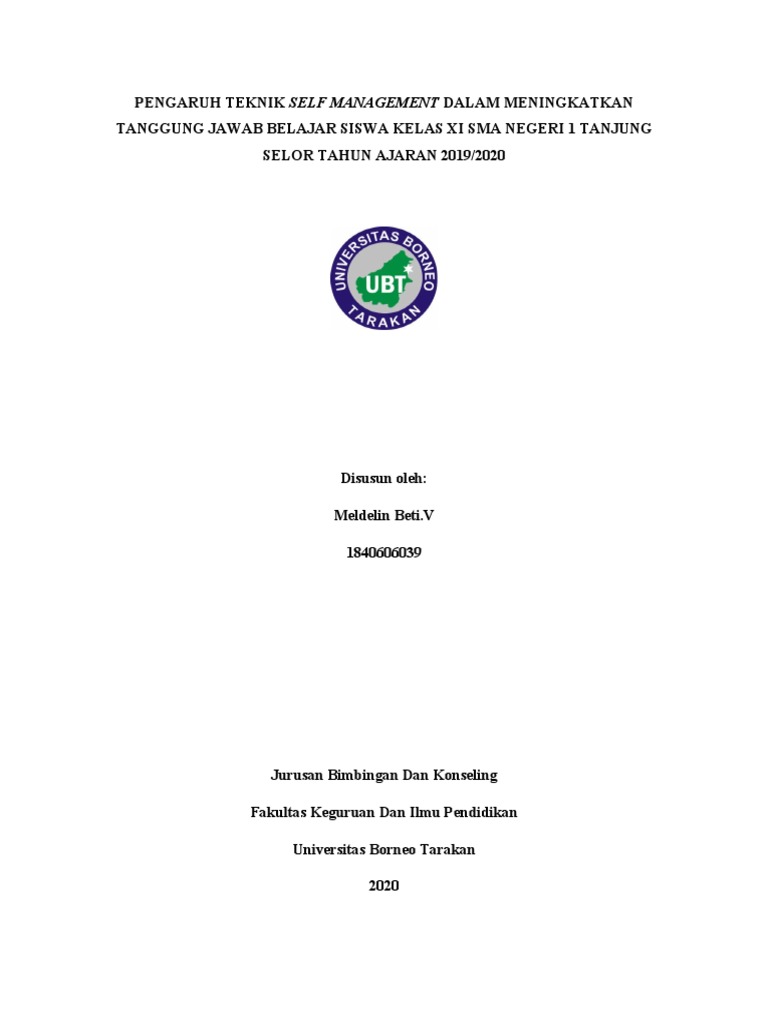 Contoh Proposal Seminar BK | PDF