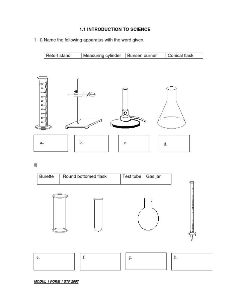 Modul Science Form 1 | PDF | Density | Gases