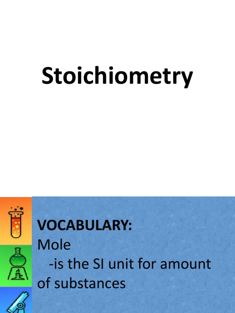 Lesson 4 | PDF | Stoichiometry | Physical Chemistry