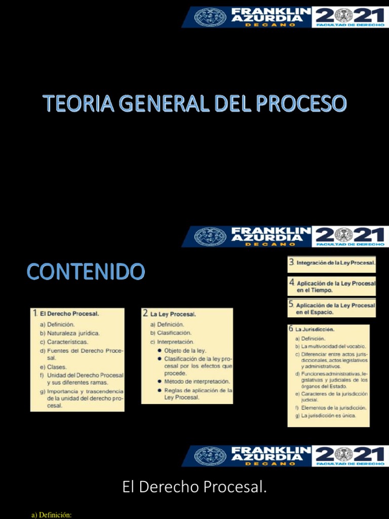 Teoria General Del Proceso | PDF | Ley procesal | Jurisdicción