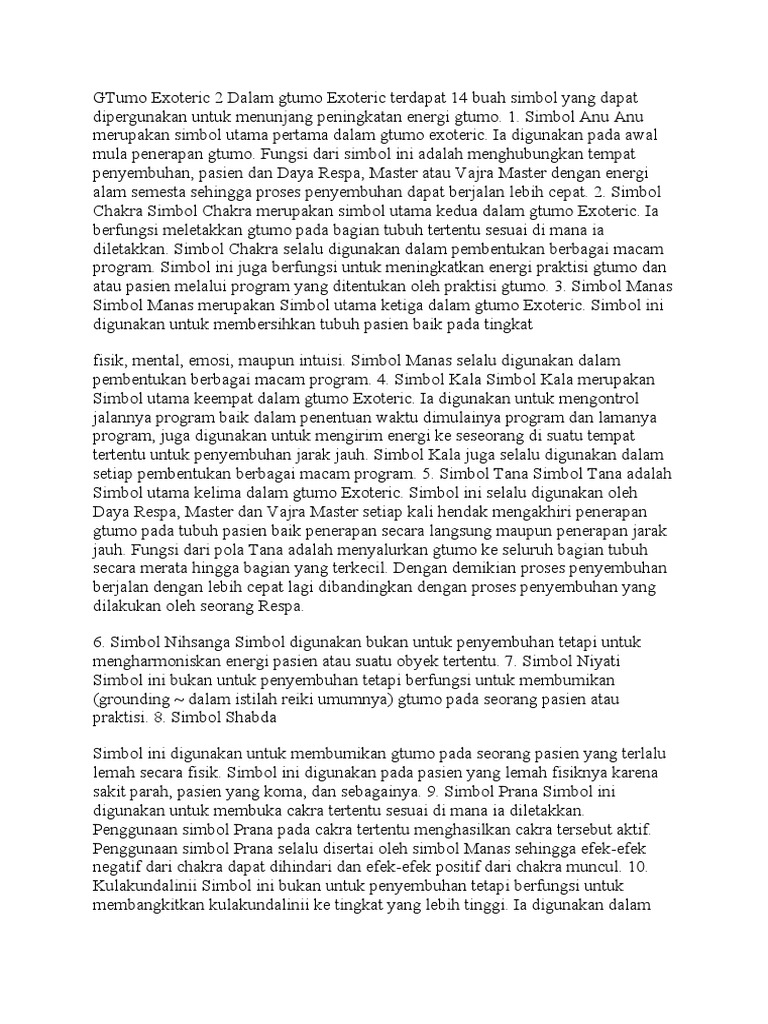 Pola Simbul Gtummo | PDF