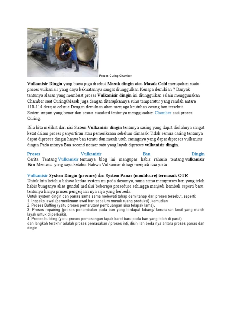 PROSES PENGERJAAN CHAMBER CURING | PDF