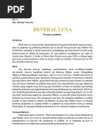 Pagsusuri Sa Pelikulang Heneral Luna | PDF
