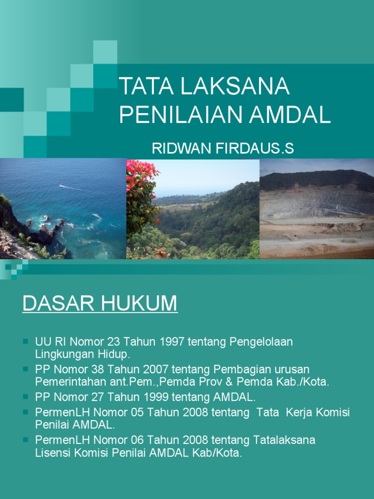 Tata Laksana Penilaian Amdal | PDF