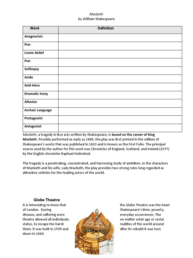 Introduction To Macbeth | PDF | Macbeth | William Shakespeare