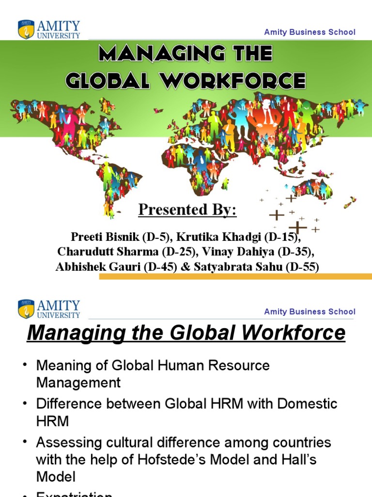 Managing Global Workforce Managing Global Workforce