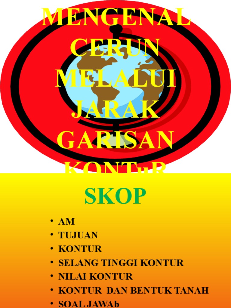 MENGENAL CERUN MELALUI JARAK GARISAN KONTuR | PDF