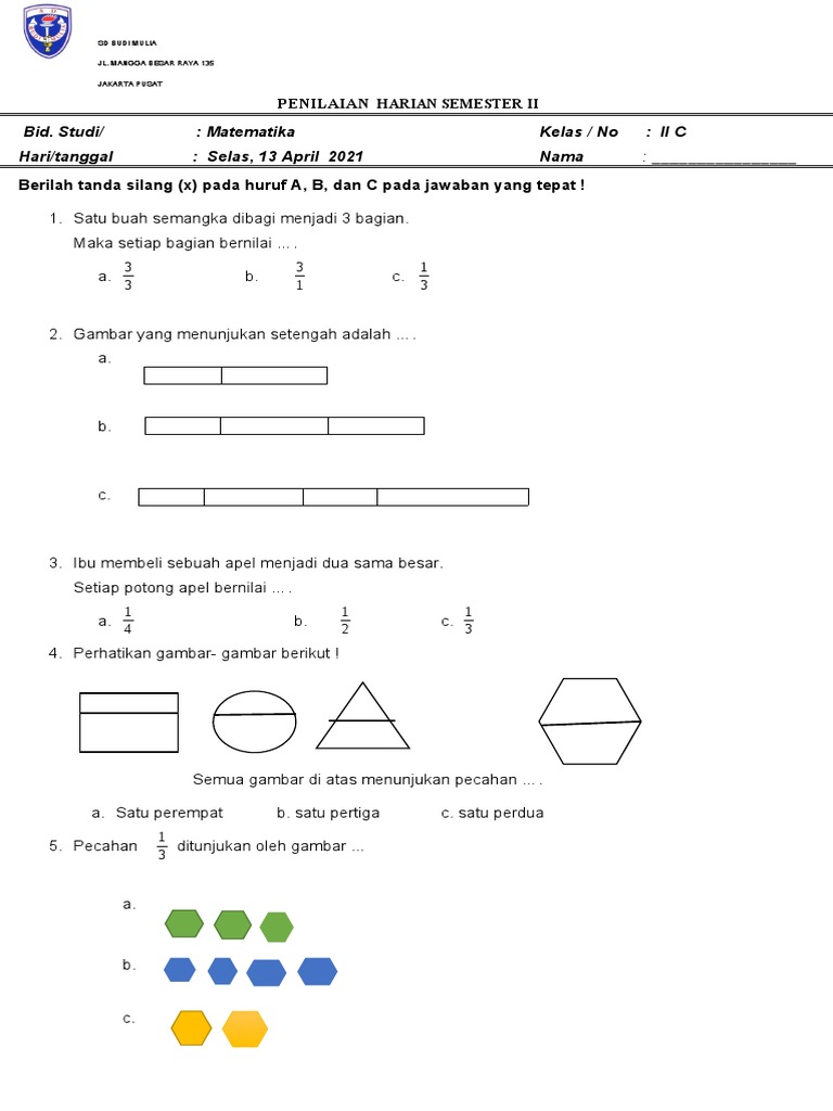 PH Matematika Pecahan | PDF
