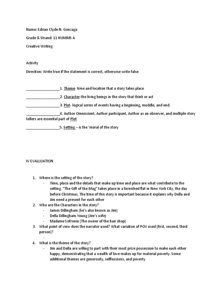 Understanding Key Literary Elements: An Analysis of Character, Theme ...