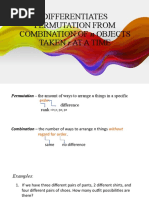 DLP Combinations | PDF | Combinatorics | Permutation