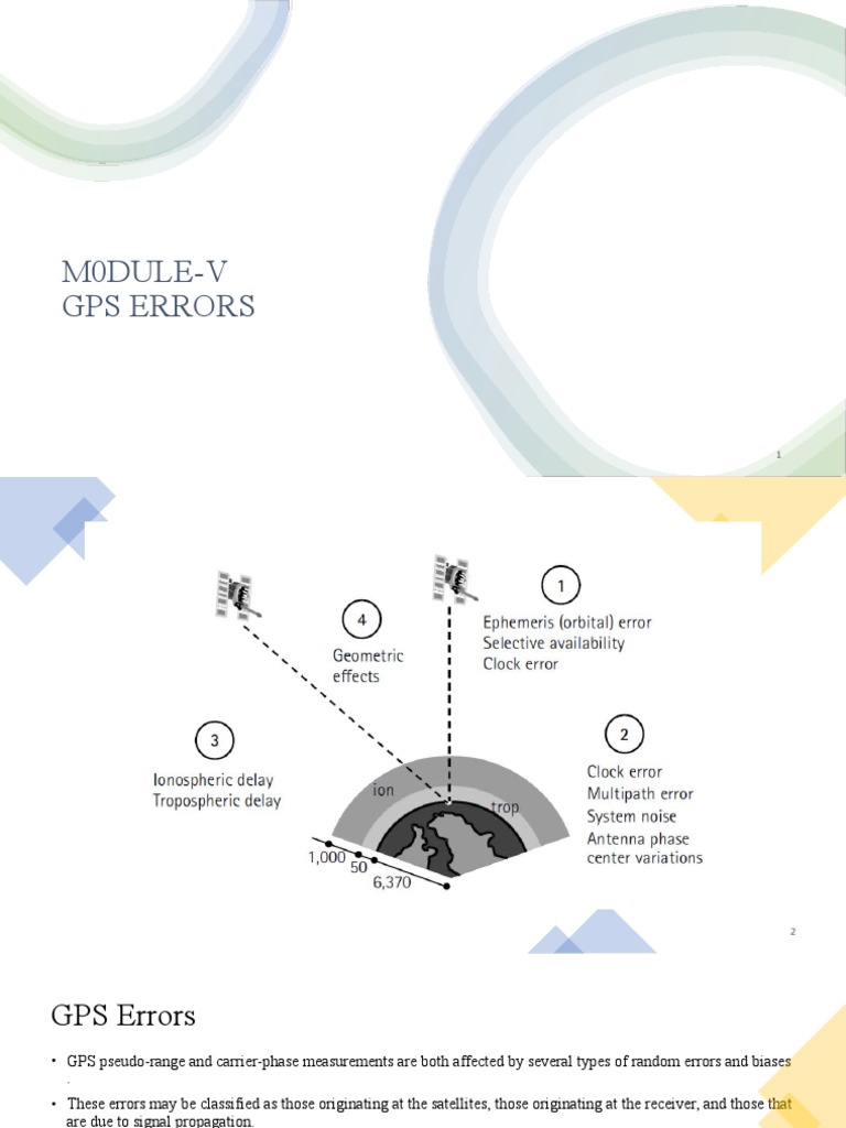 GPS Errors | PDF | Global Positioning System | Radio Propagation