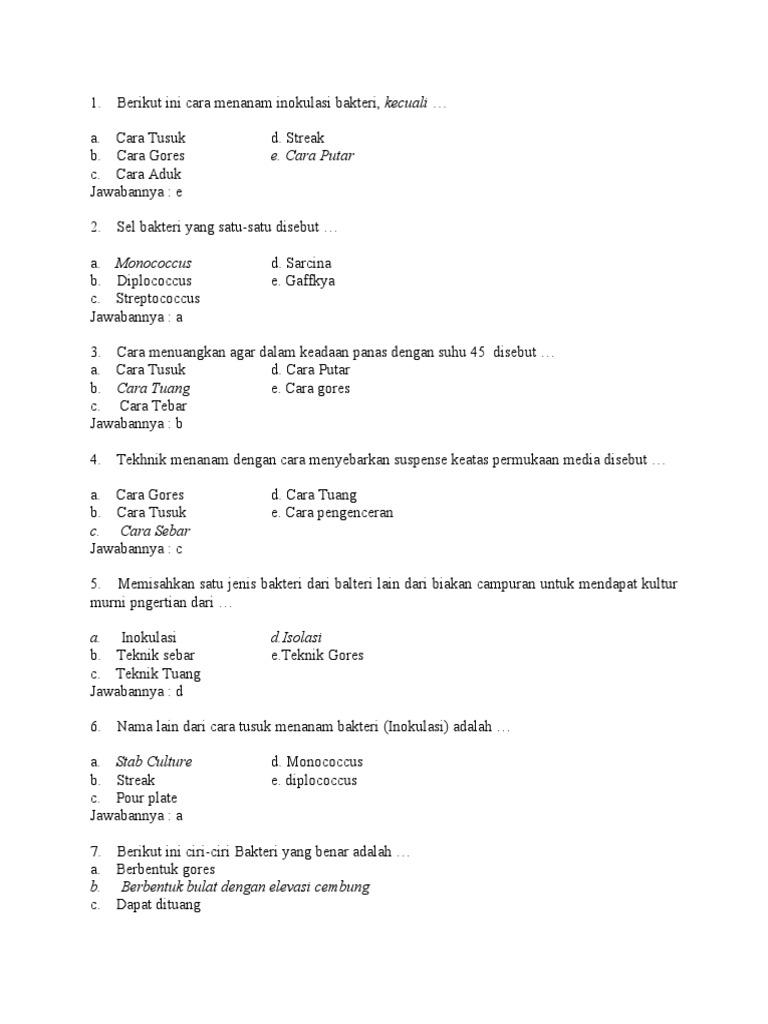 Soal Responsi Mikro | PDF
