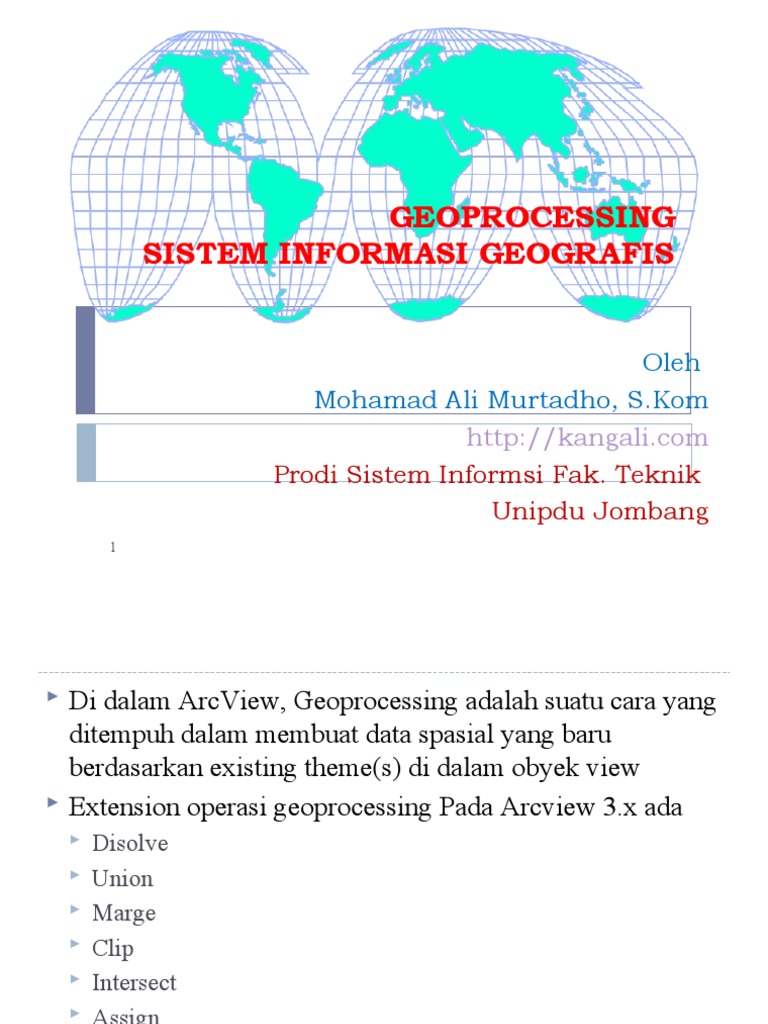 Panduan Geoprocessing ArcView | PDF