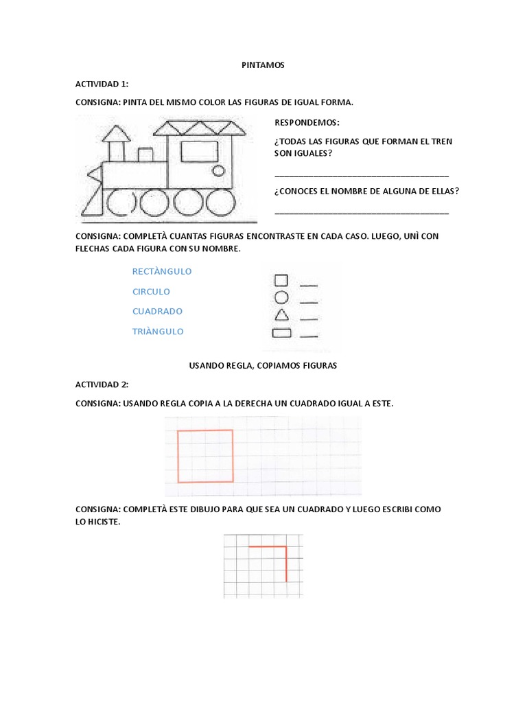 Matematica Figuras Geometricas. | PDF | Rectángulo | Triángulo