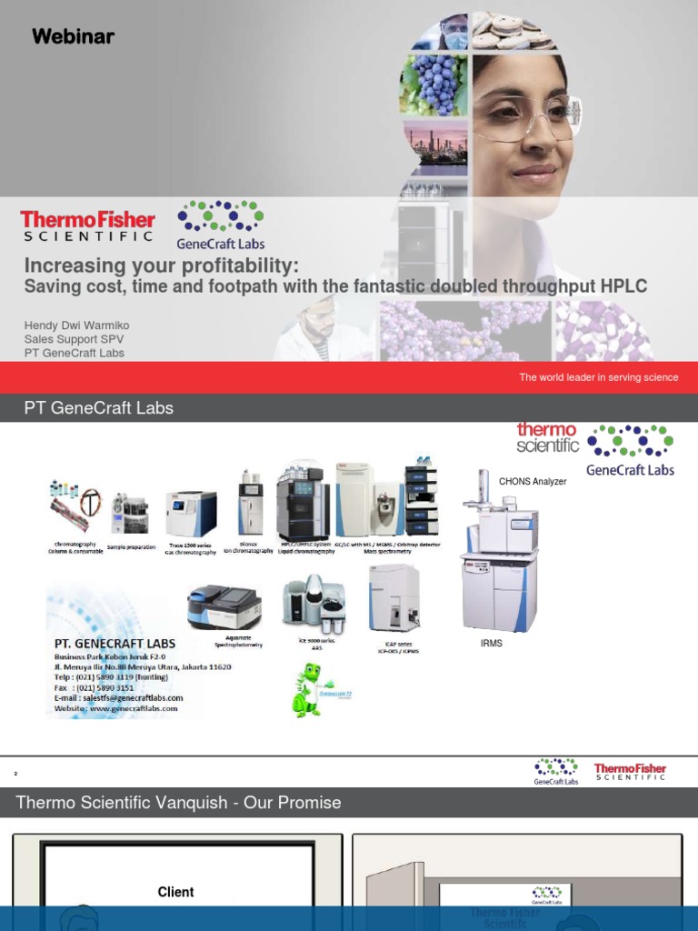 Webinar HPLC PT GeneCraft Labs | PDF | Liquid Chromatography–Mass ...