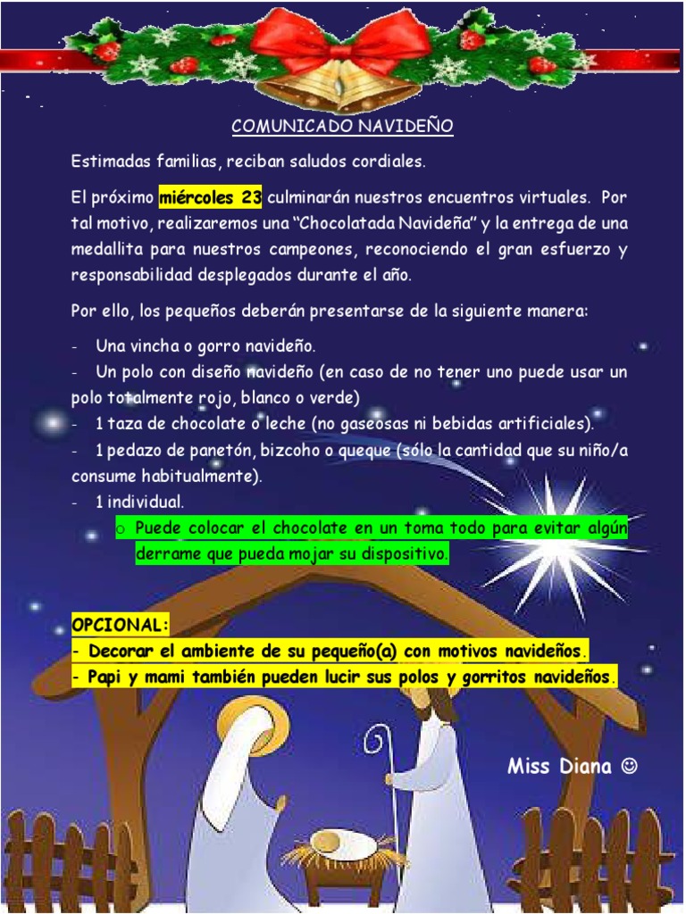 Comunicado Navideño | PDF