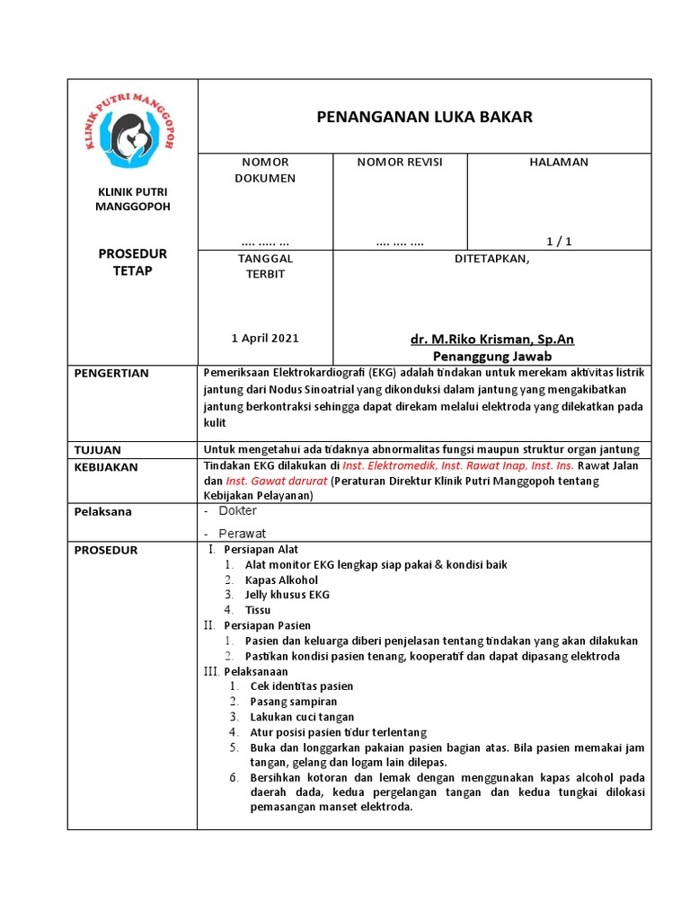 SPO Pemeriksaan EKG | PDF