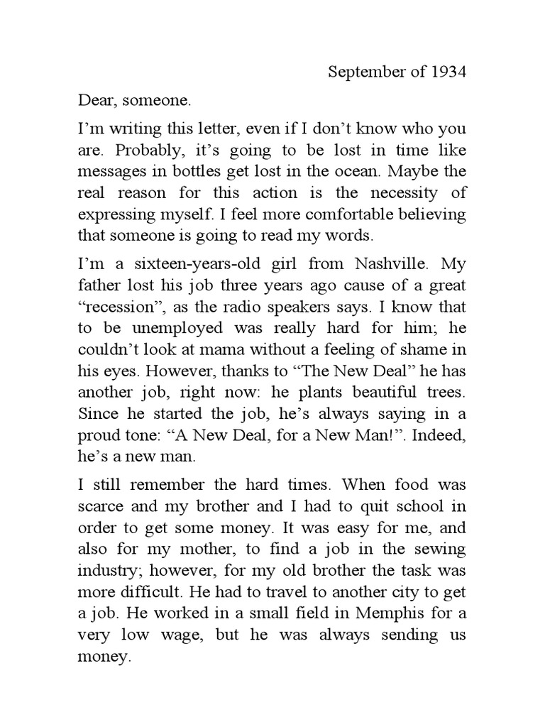 Assignment 19 - Written Assignment The Great Depression | PDF