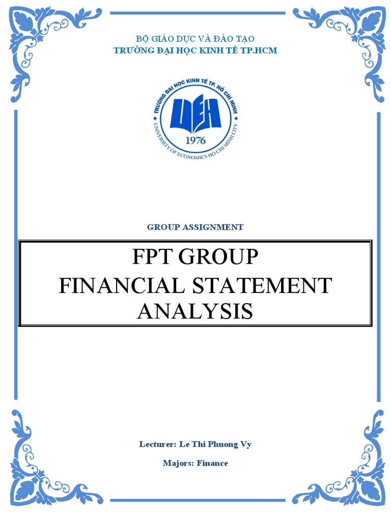 Fpt Group Financial Statement Analysis: Trường Đại Học Kinh Tế Tp.Hcm ...
