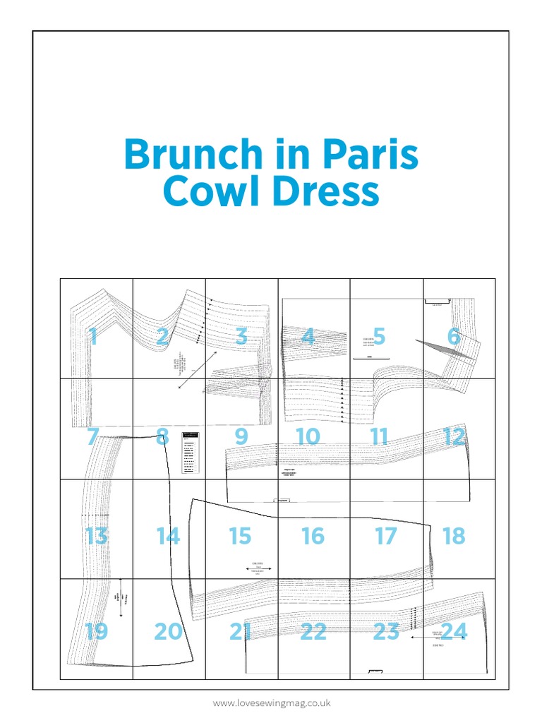 Brunch in Paris Cowl Dress: WWW - Lovesewingmag.co - Uk | PDF | Dress ...