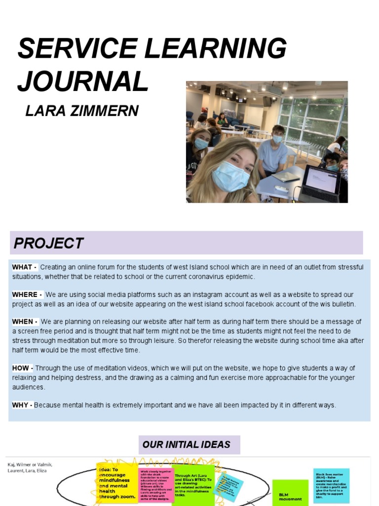 Pps Service Learning Journal | PDF | Social Media | Popular Culture ...