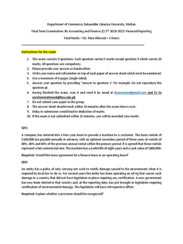 financial-reporting-exam-bafe-pdf-lease-debt